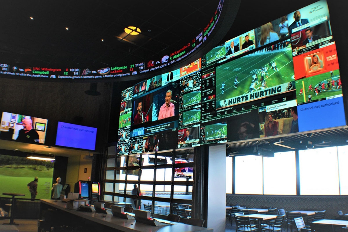 RGB Spectrum's Video Wall Processor Scores at Casino Sports Bar | RGB ...